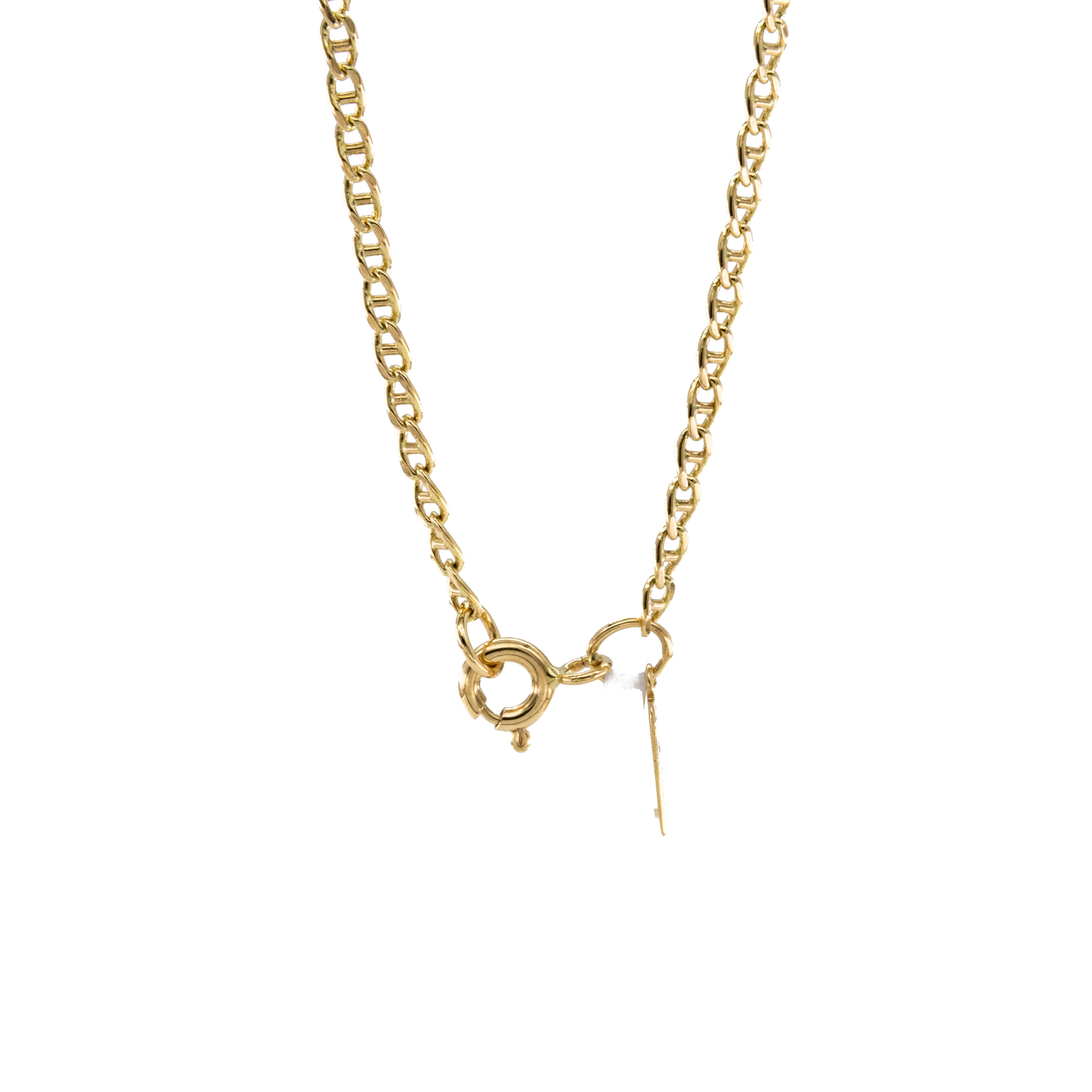 CADENA TEJIDO ANCLA 18K