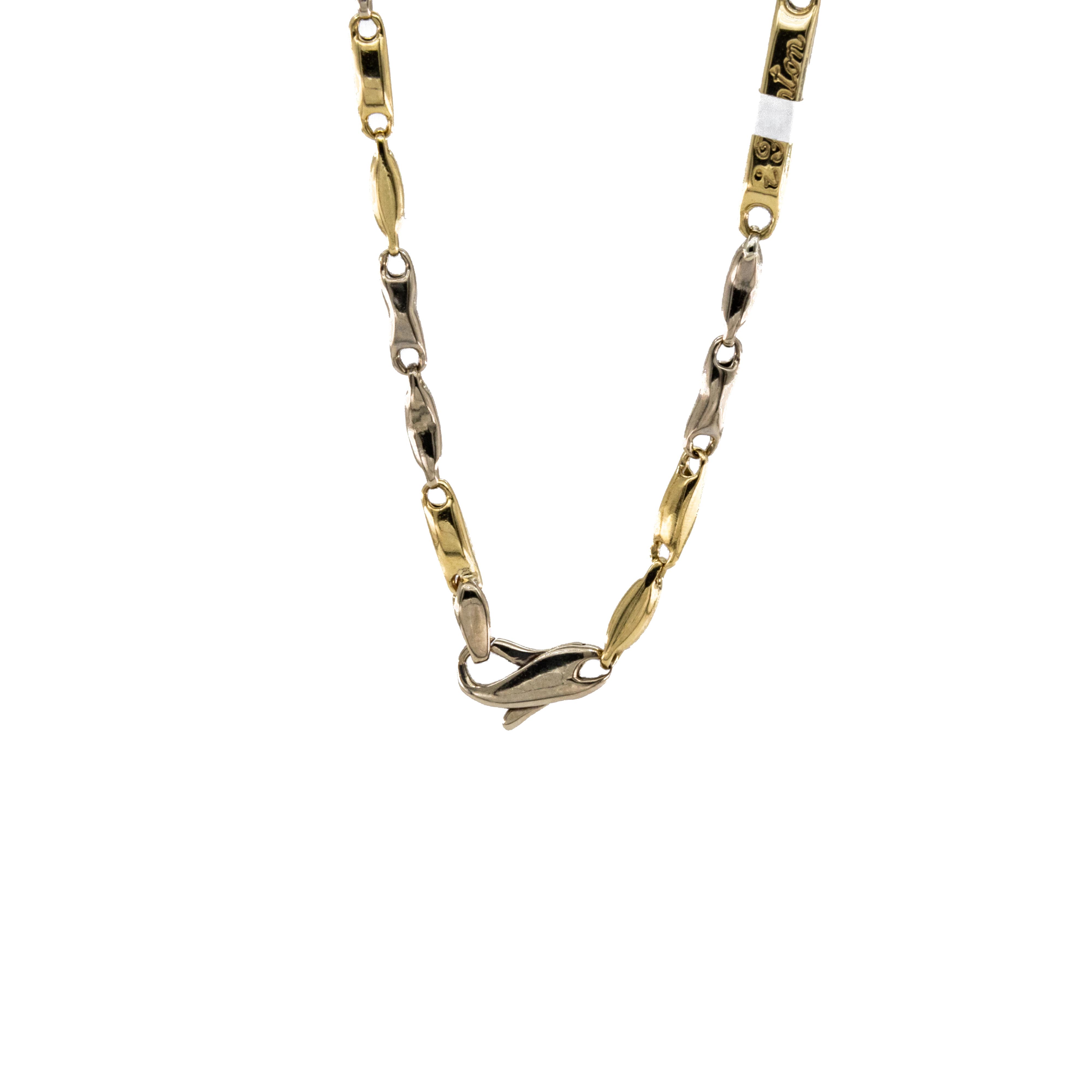 CADENA 2 COLORES 18K