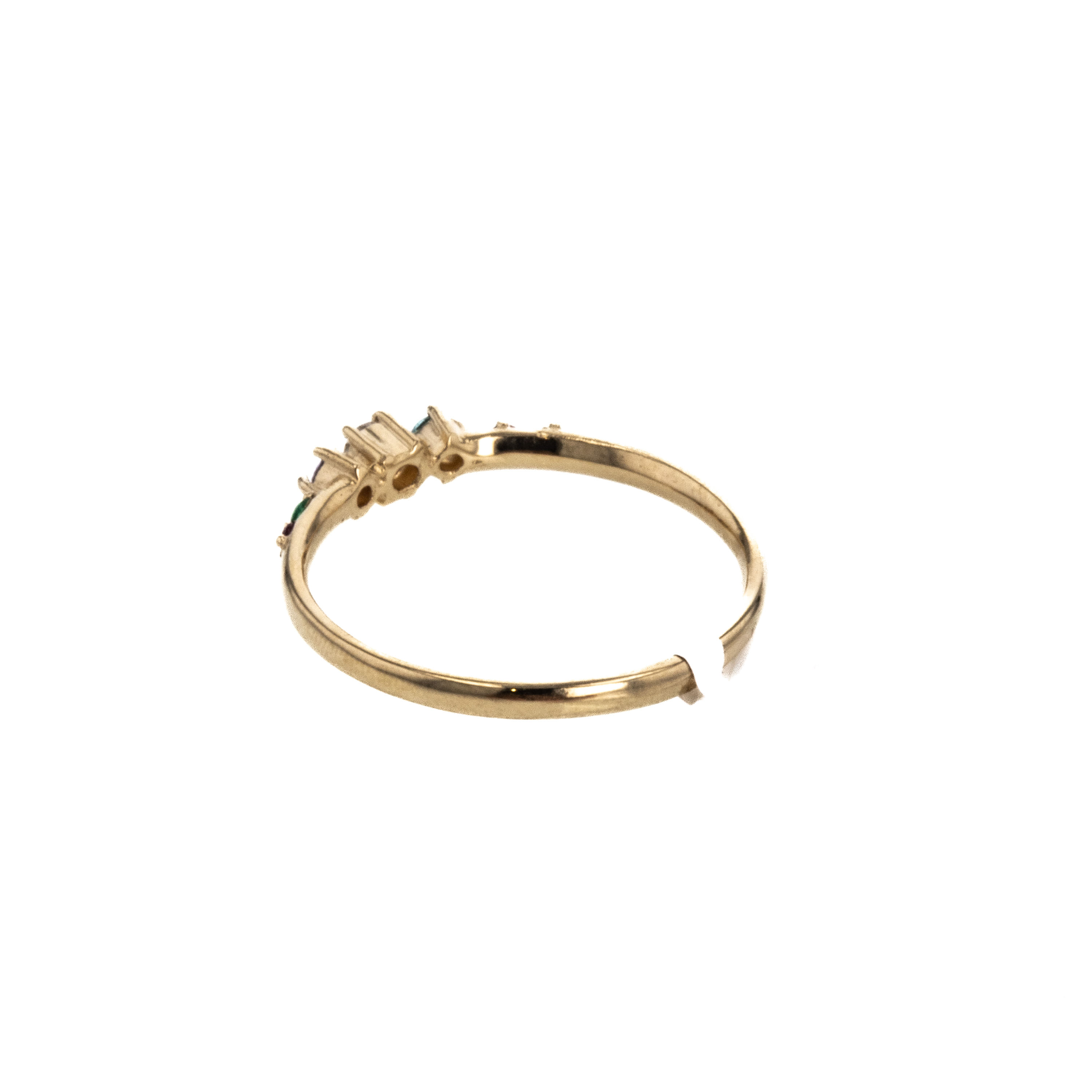 ANILLO CON ZIRCONES 18K