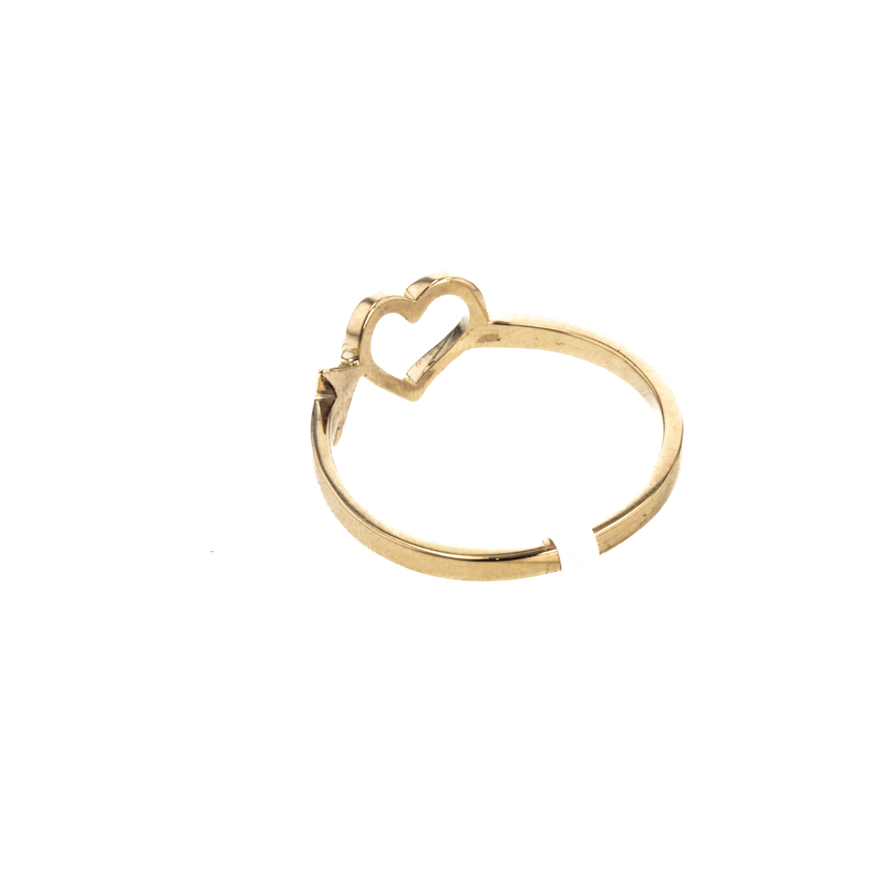ANILLO CORAZON FLECHA 18K