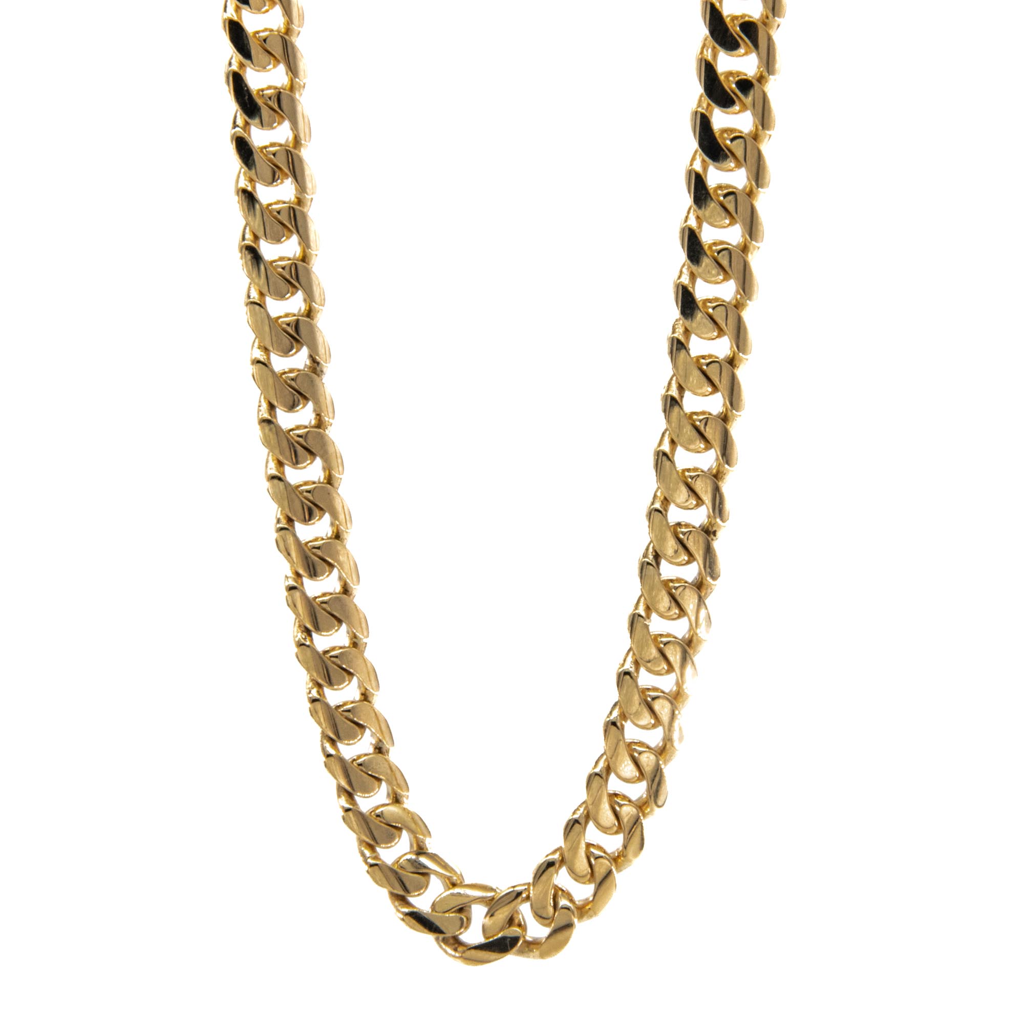CADENA TEJIDO CUBANA 18K