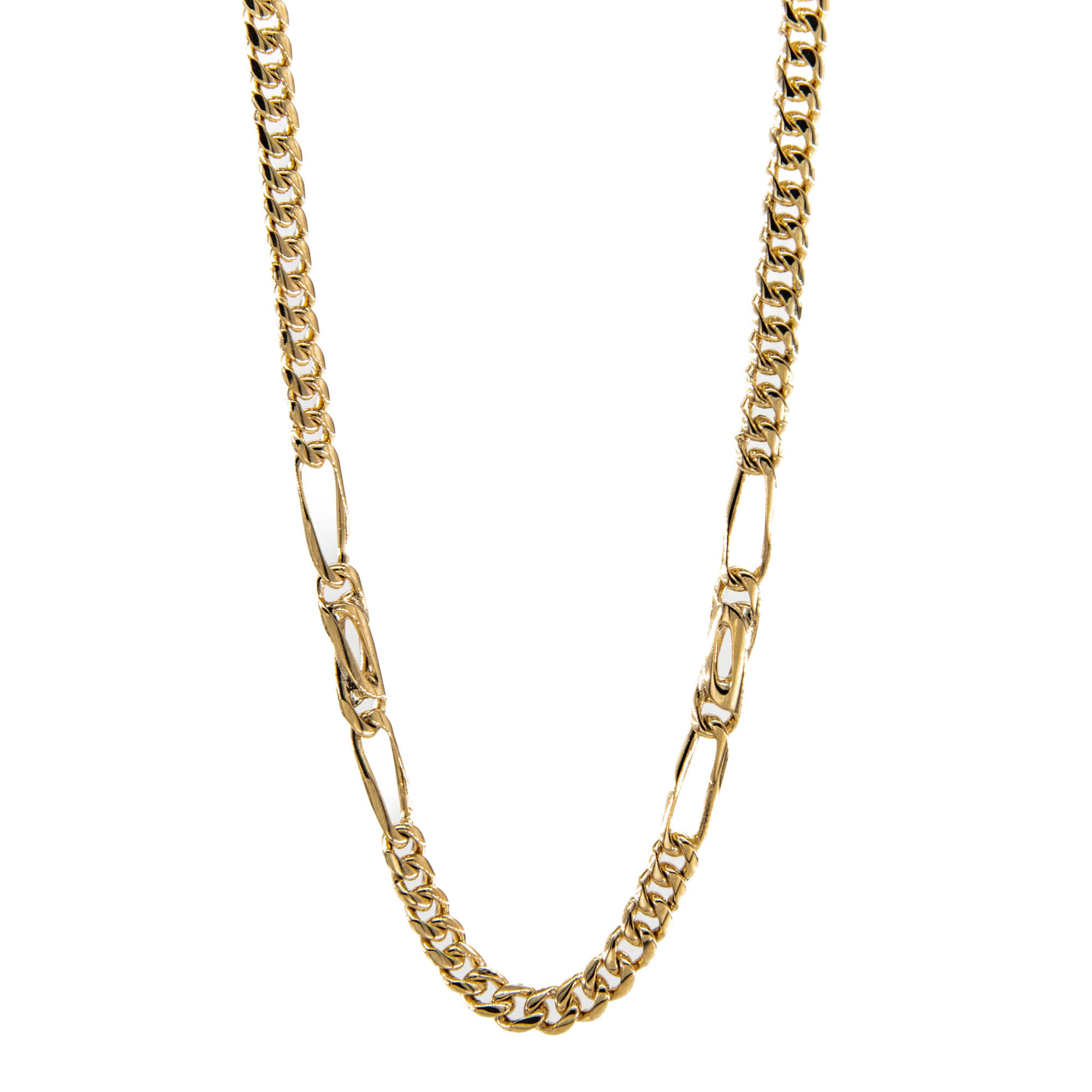 CADENA CUBANA ALTERNADA 18K