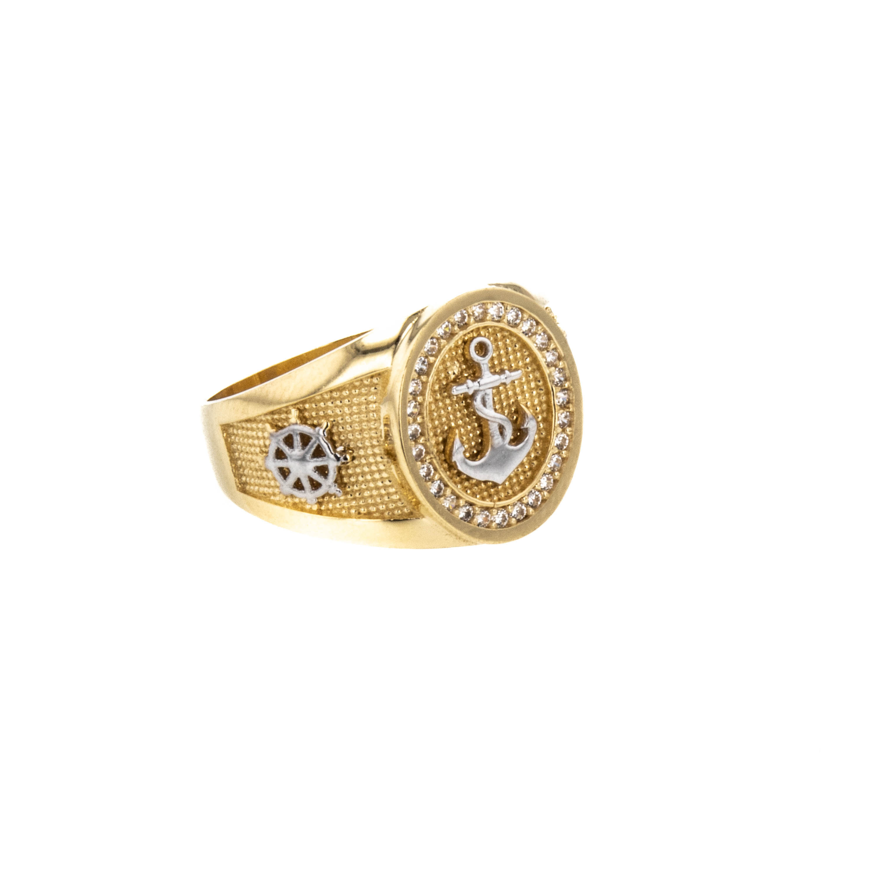 ANILLO 2 OROS ANCLA TK