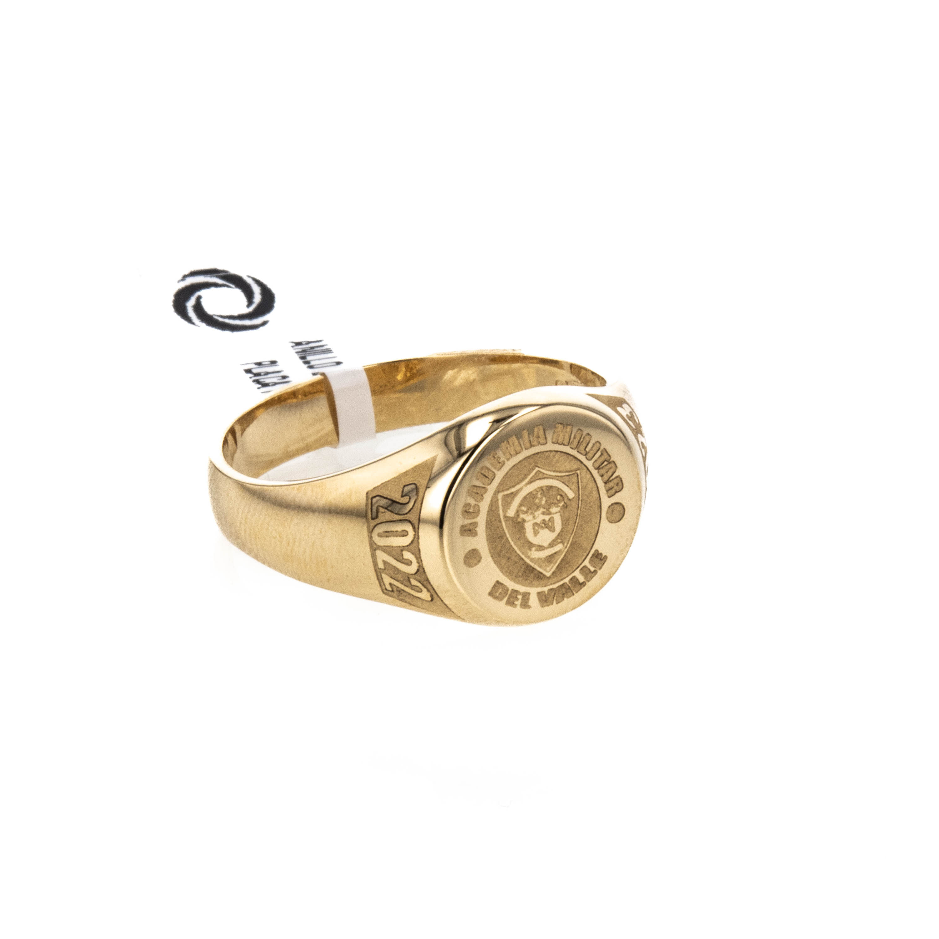 ANILLO DE GRADO CON PLACA 18K