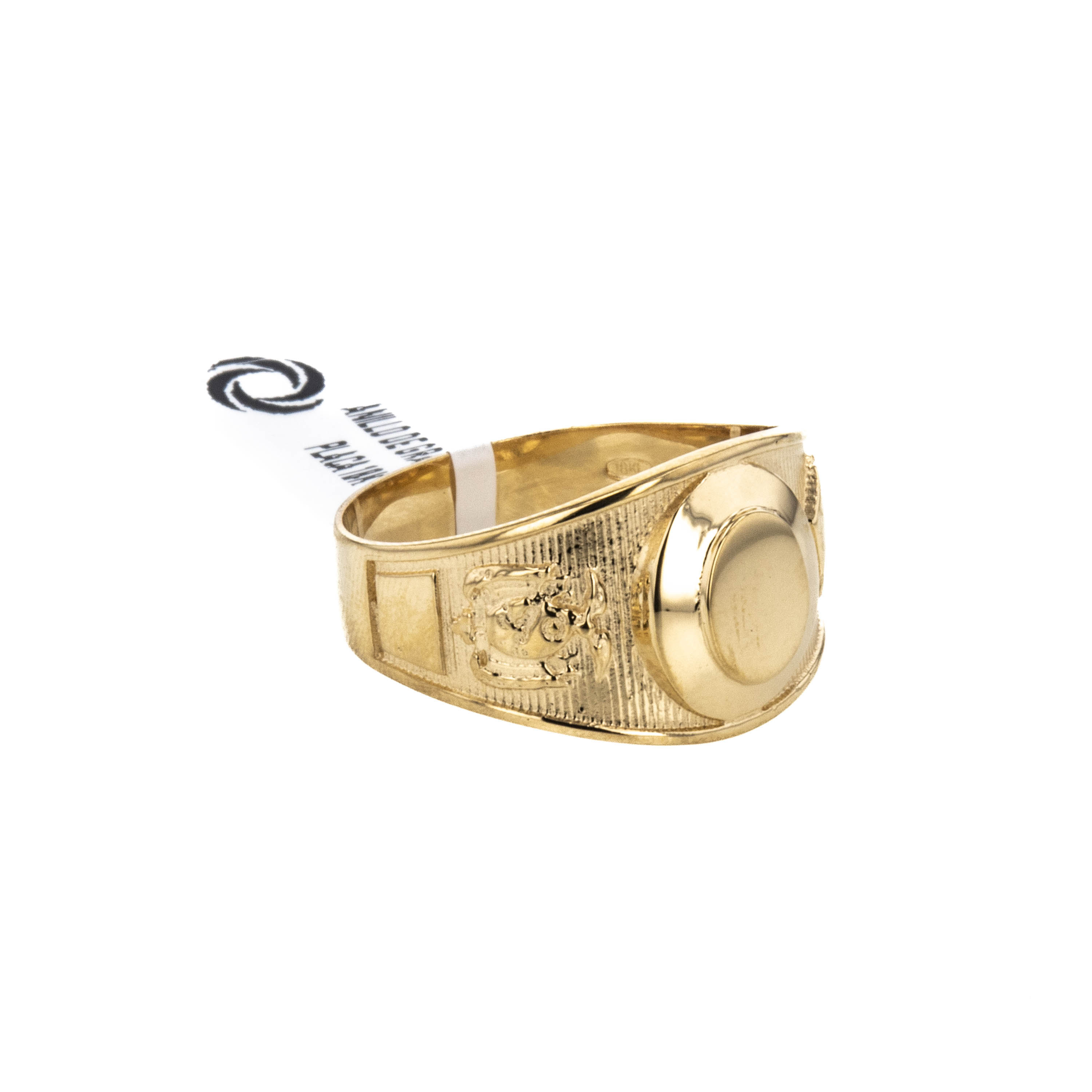 ANILLO DE GRADO CON PLACA 18K