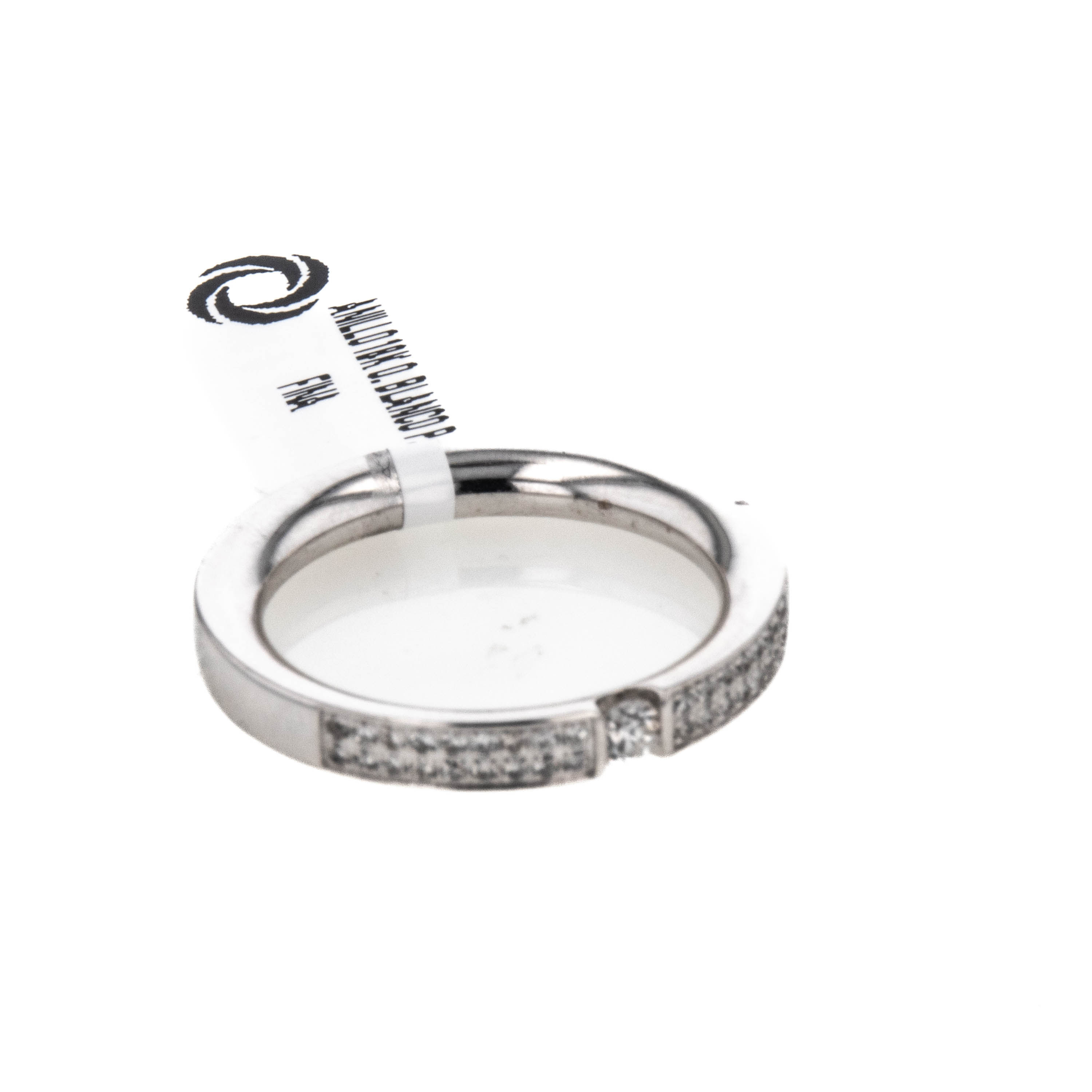 ANILLO ORO BLANCO PF 18K