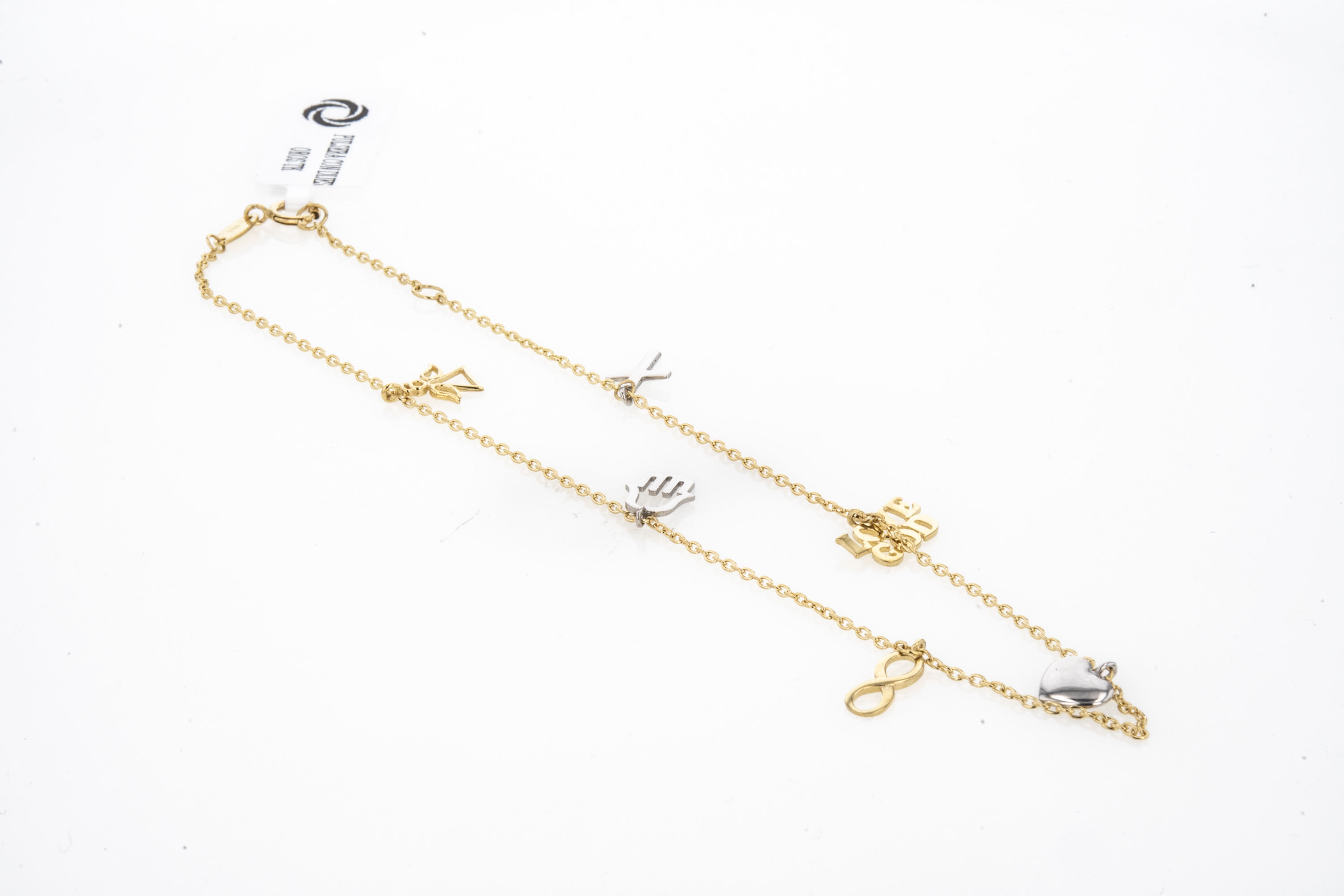 PULSERA CON DIJES 2 OROS TK