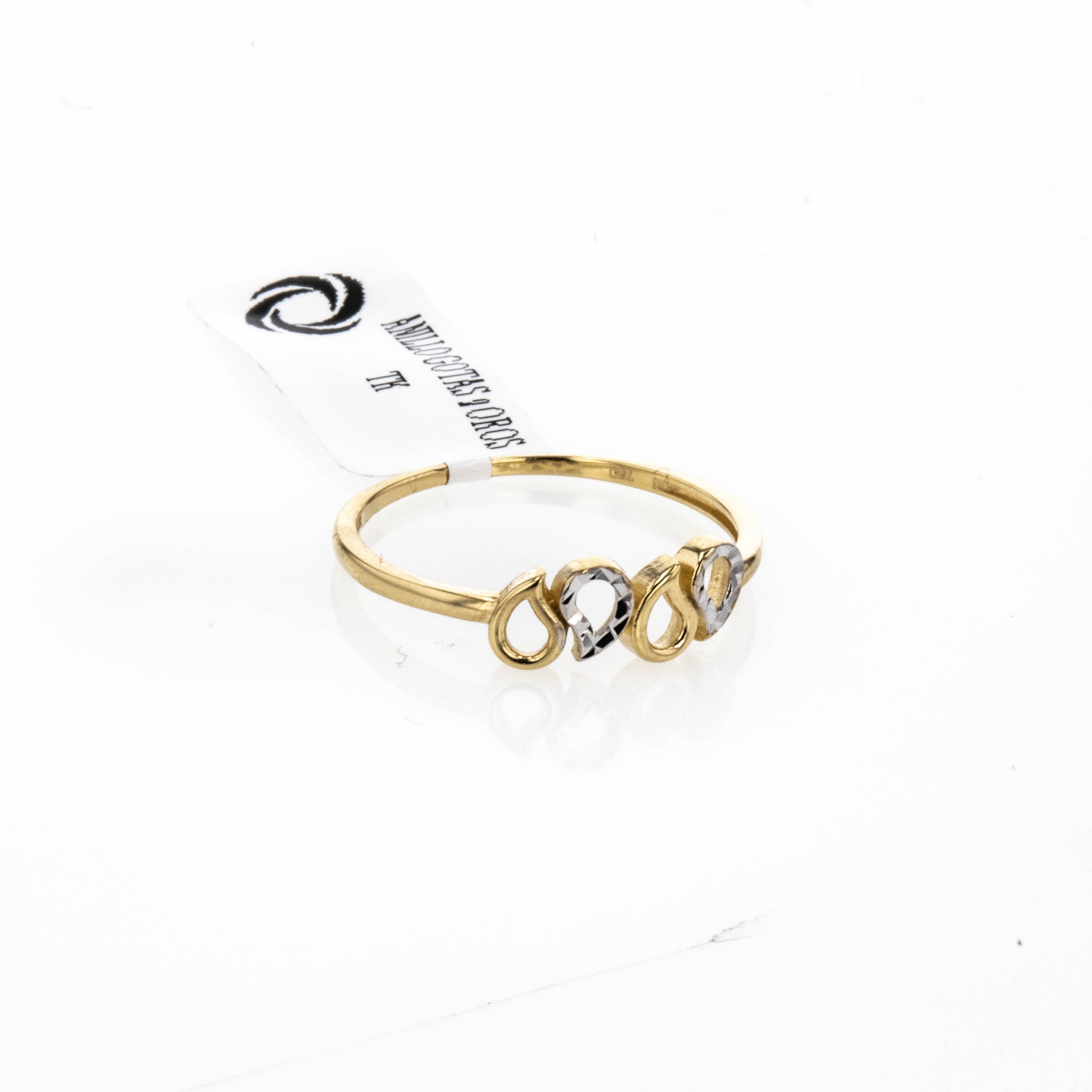 ANILLO GOTAS 2 OROS TK