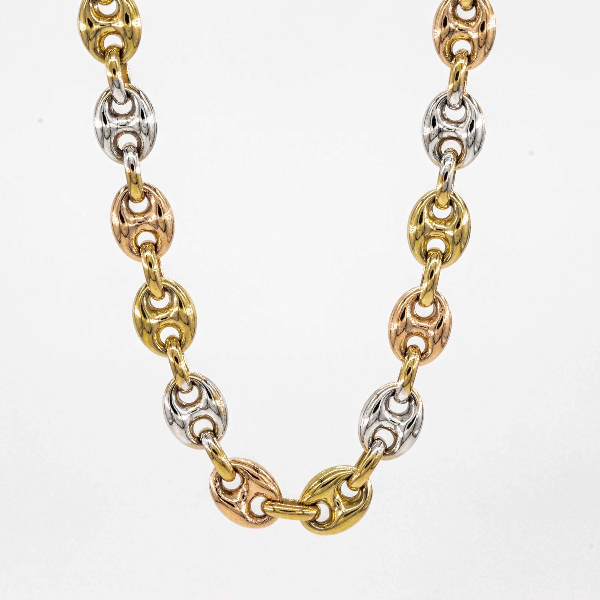 CADENA TIPO GUCCI 3 OROS TK