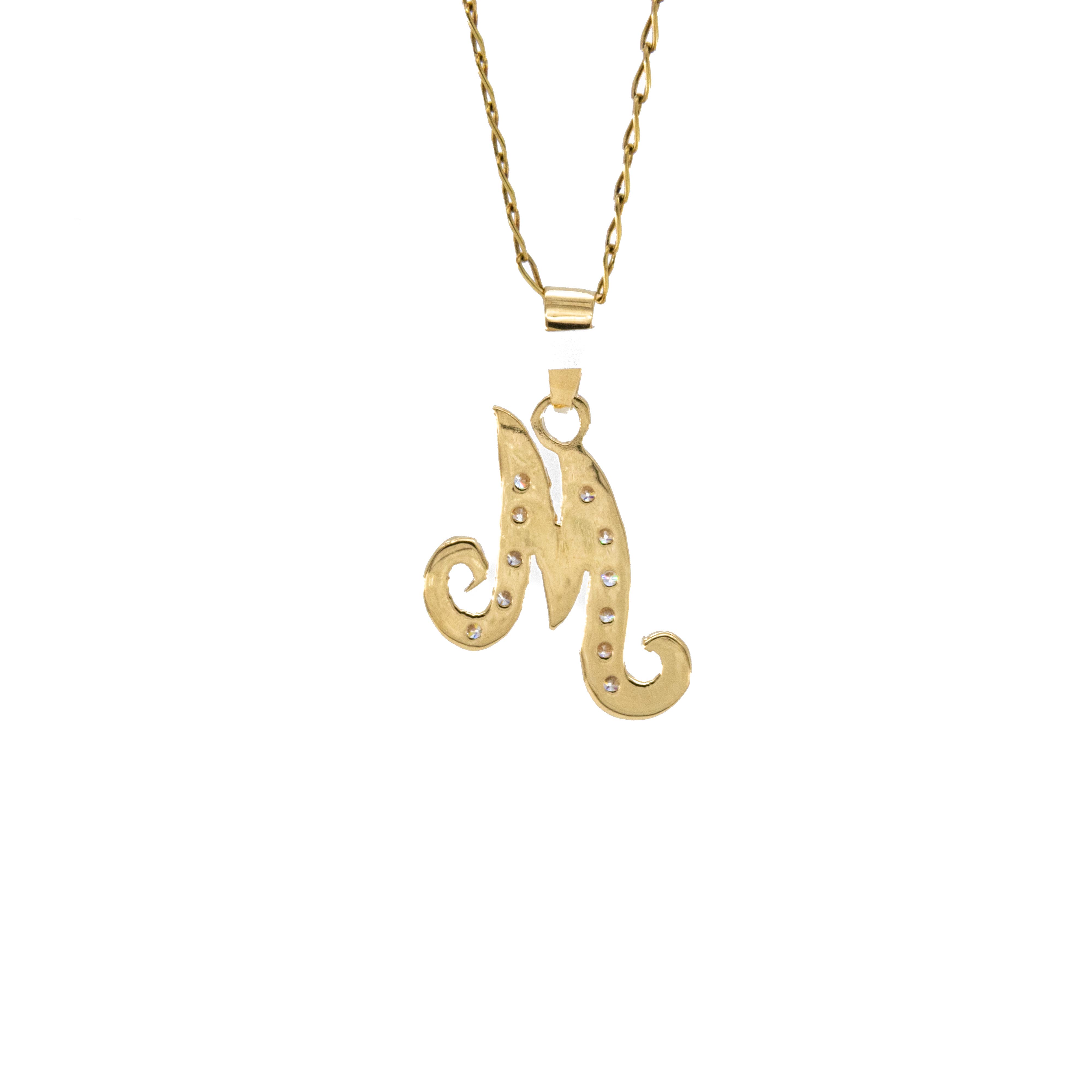 DIJE LETRA M 18K